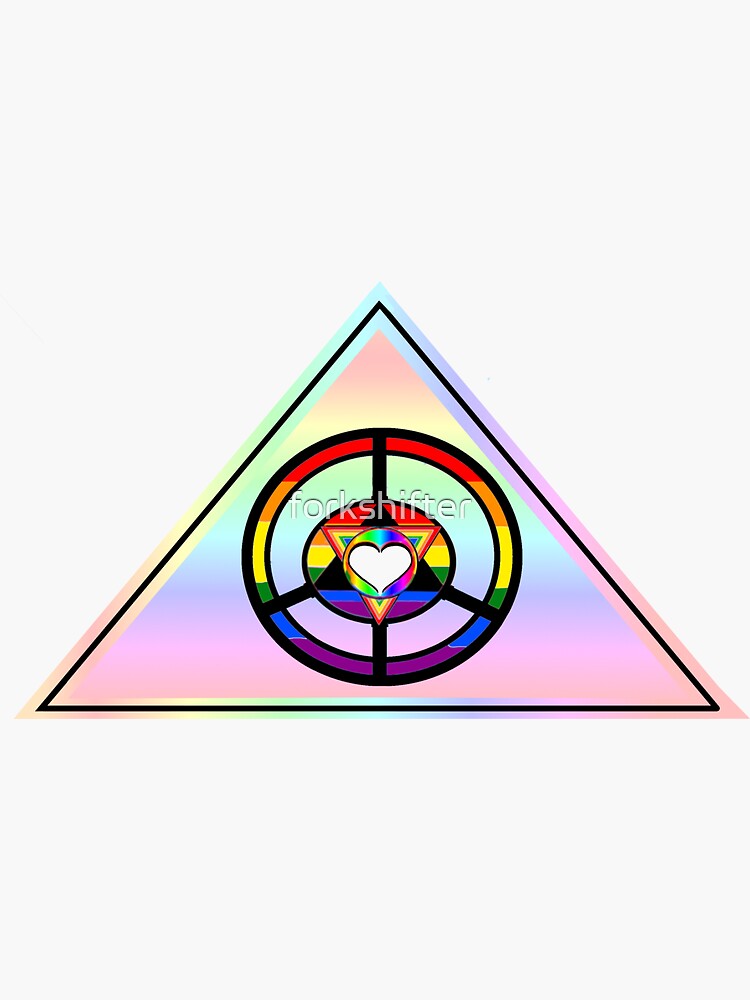 "Rainbow flag LGBTQ+ Pastel Rainbow Triangle Simple Cute Design ...