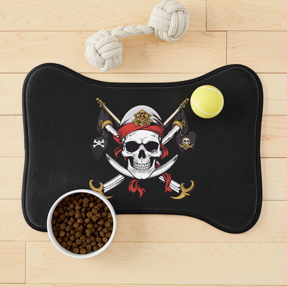 "Caribbean Pirate Flag Skull and Crossed Swords Cool Pirate Brand ...