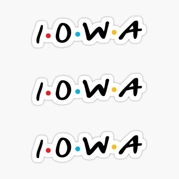 "Iowa" Sticker for Sale by haztx | Redbubble