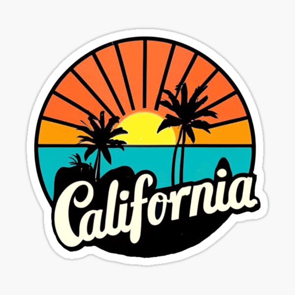 "California " Sticker for Sale by FineArtsPro | Redbubble