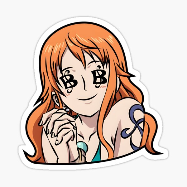 Sticker for Sale mit "Anime One Piece Nami" von PldPulsePrints | Redbubble