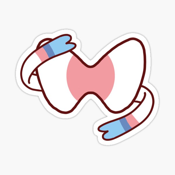 "Pastel pink ribbon bow" Sticker by KimOno644 | Redbubble