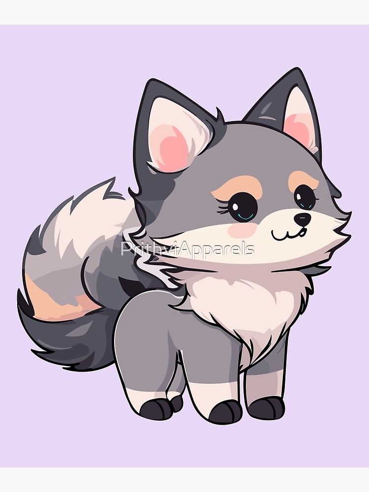 Cute Baby Wolf Cartoon