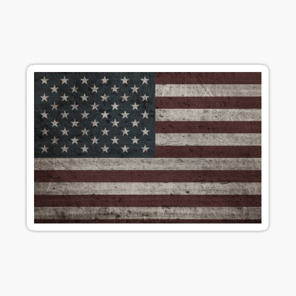 "Rustic American" Sticker by VinCollector | Redbubble