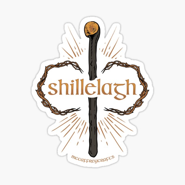 "Irish Blackthorn Shillelagh" Sticker for Sale by McCaffreyCrafts ...