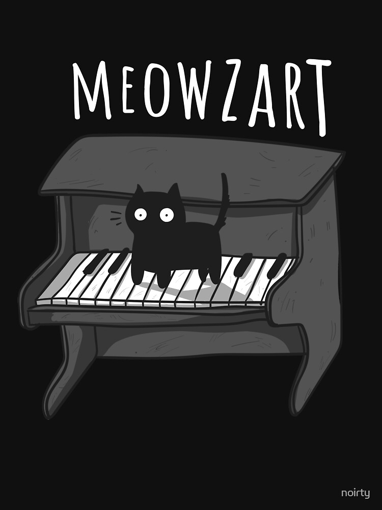 "Meowzart The Classical Music Cat Super Cool Kitty " T-shirt for Sale ...
