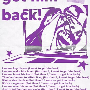 "Olivia Rodrig - GUTS / get him back " Poster for Sale by d00dling ...