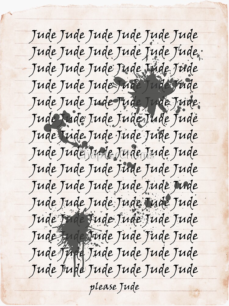 "Jude Jude Jude Cardan The Folk Of The Air" Sticker for Sale by ChapterChums | Redbubble