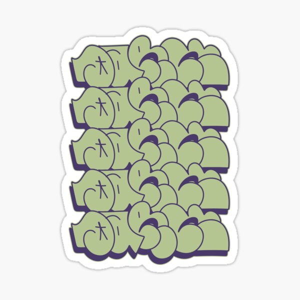 ""DARK" Graffiti Throw Up Stack" Sticker for Sale by dariusone | Redbubble