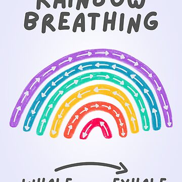 "Rainbow Breathing" Art Board Print for Sale by UVGloPanda | Redbubble