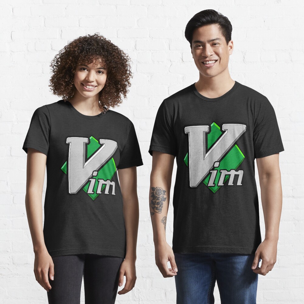 "Official Vim Logo Vi IMproved Text Editor Large" T-shirt for Sale by ...