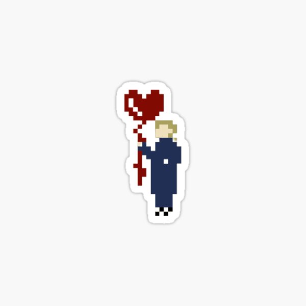 "sia pixel art" Sticker for Sale by akashie | Redbubble