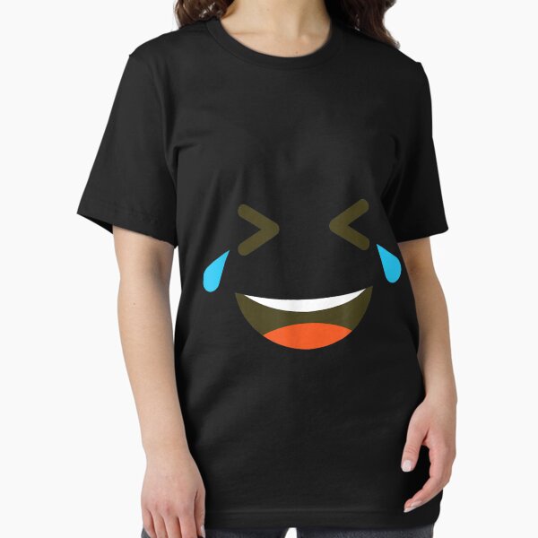 Crying Laughing Designs Smiley Face Emoji Short Sleeve Emoticon Yellow ...