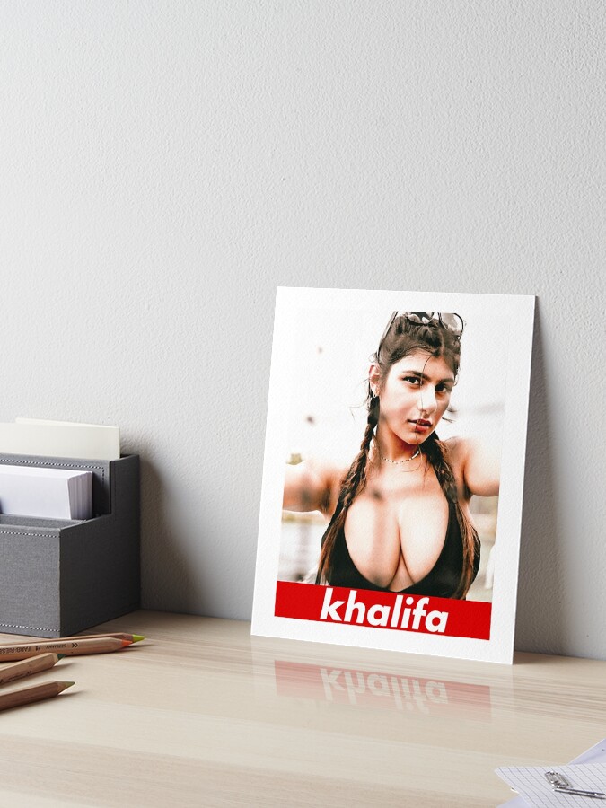 "Mia Khalifa" Art Board Print for Sale by ExousiaRa | Redbubble