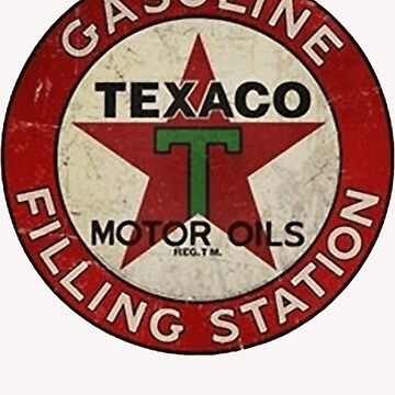 "Texaco Gasoline Logo" Sticker for Sale by JovanCrooks | Redbubble