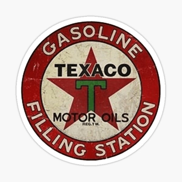 "Texaco Gasoline Logo" Sticker for Sale by JovanCrooks | Redbubble