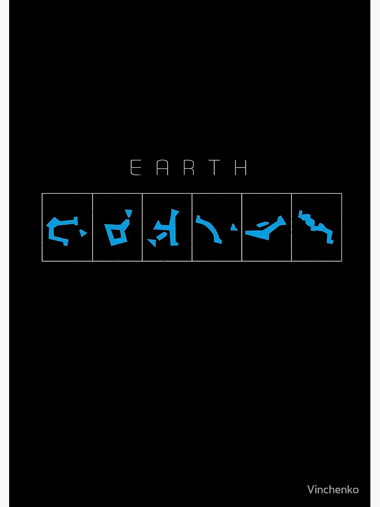 "Earth chevron destination symbols" Poster for Sale by Vinchenko ...