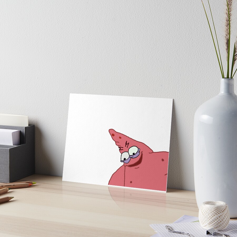 "Evil Patrick (Spongebob Squarepants)" Art Board Print for Sale by ...