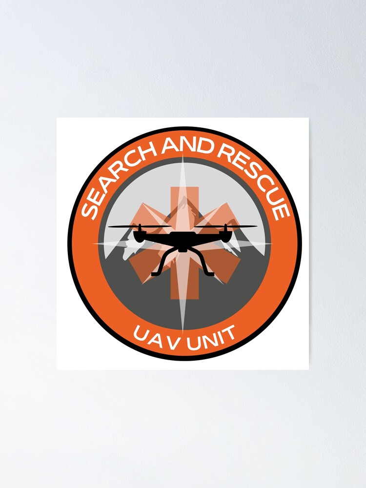 "Drone UAV Search and Rescue UNIT SAR/Safety orange with compass ...