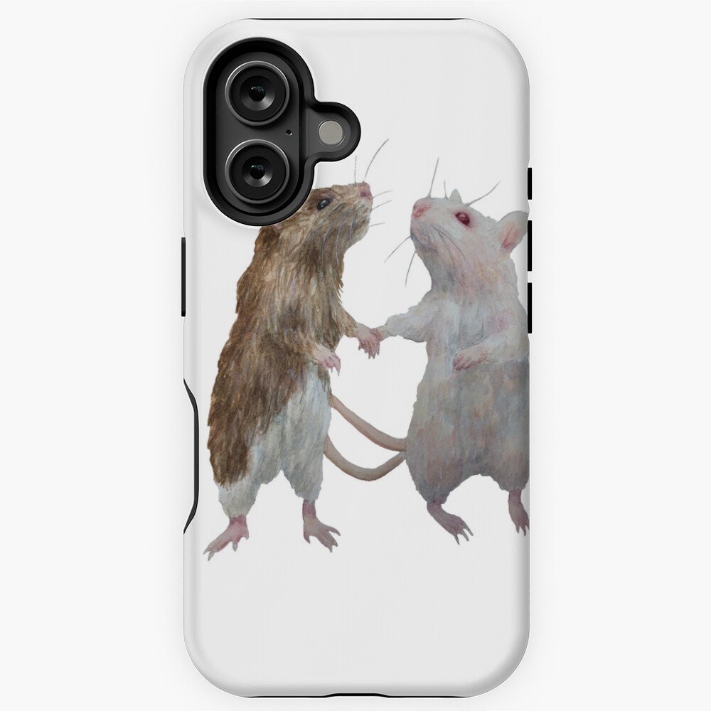 "Rats Holding Hands" Sticker for Sale by paintedpalette3 | Redbubble