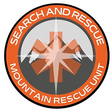"Search and Rescue - SAR Mountain Rescue" Patch Star of life / Compass ...