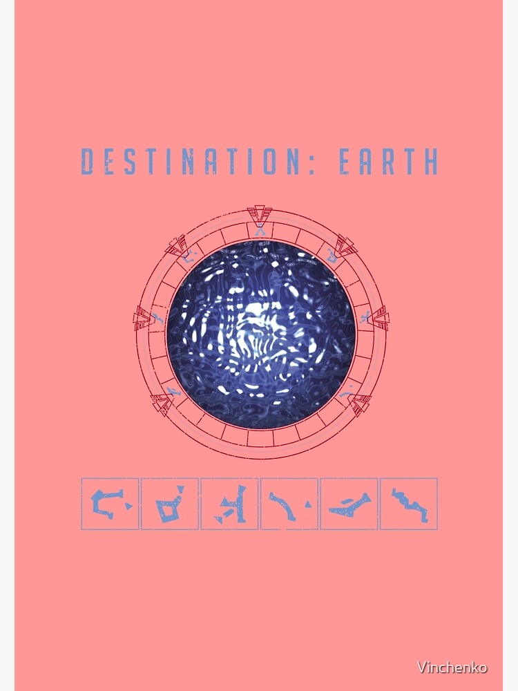 "Destination Earth chevron symbols pink" Poster for Sale by Vinchenko ...