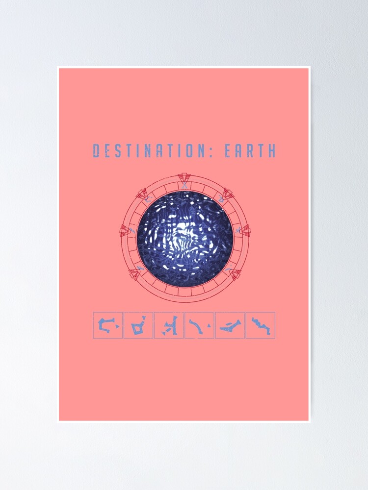 "Destination Earth chevron symbols pink" Poster for Sale by Vinchenko ...