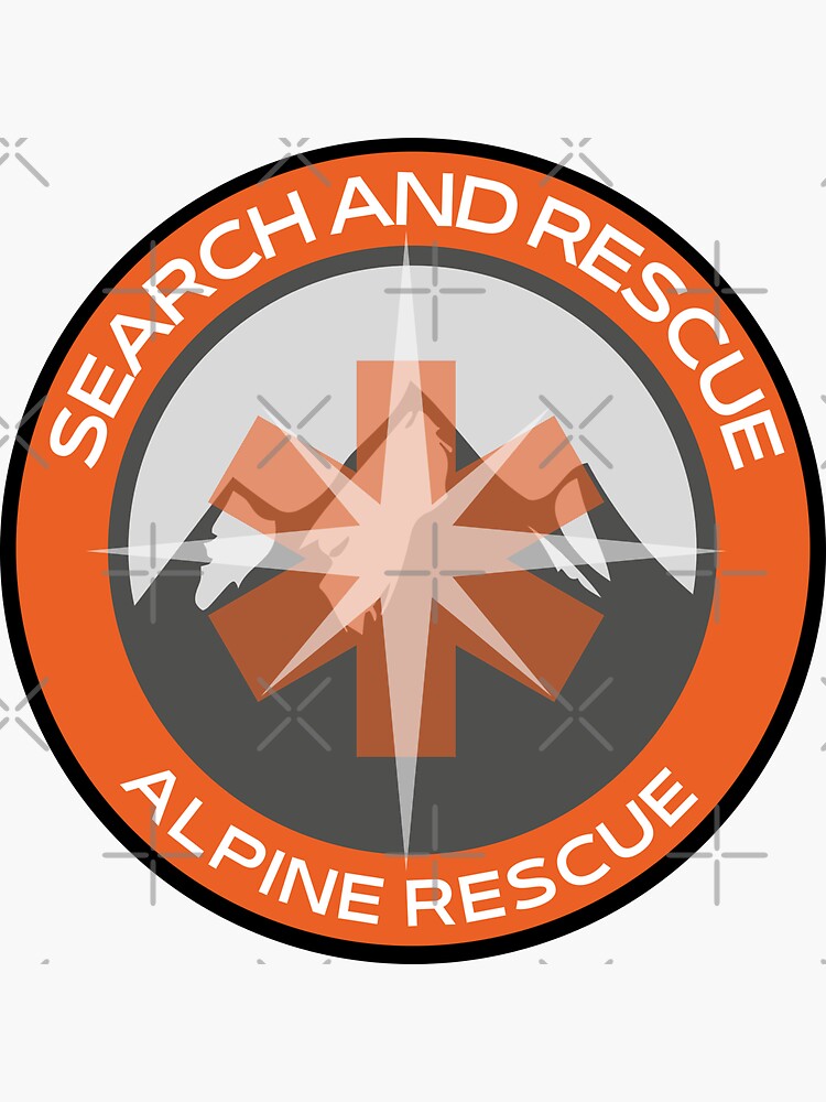 "Alpine Search and Rescue - SAR Mountain Rescue" Patch Star of life ...