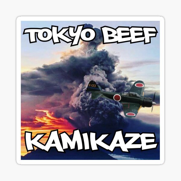 "Tokyo Beef Kamikaze" Sticker for Sale by tokyobeef | Redbubble