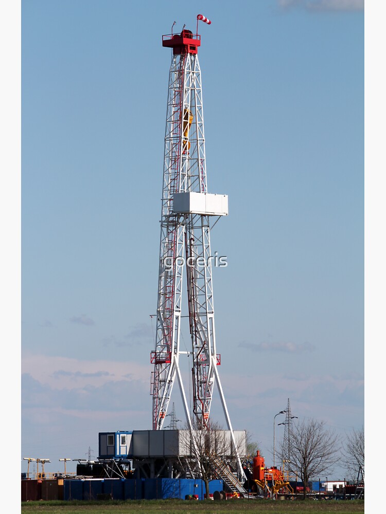 "oil drilling rig heavy industry" Sticker by goceris | Redbubble