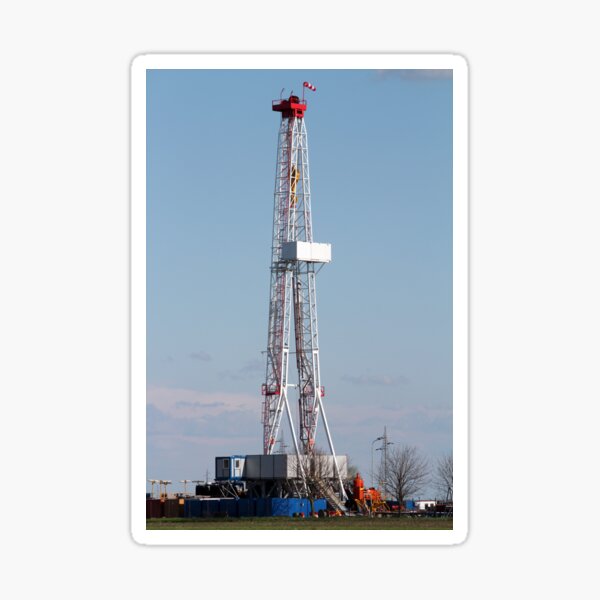 "oil drilling rig heavy industry" Sticker by goceris | Redbubble