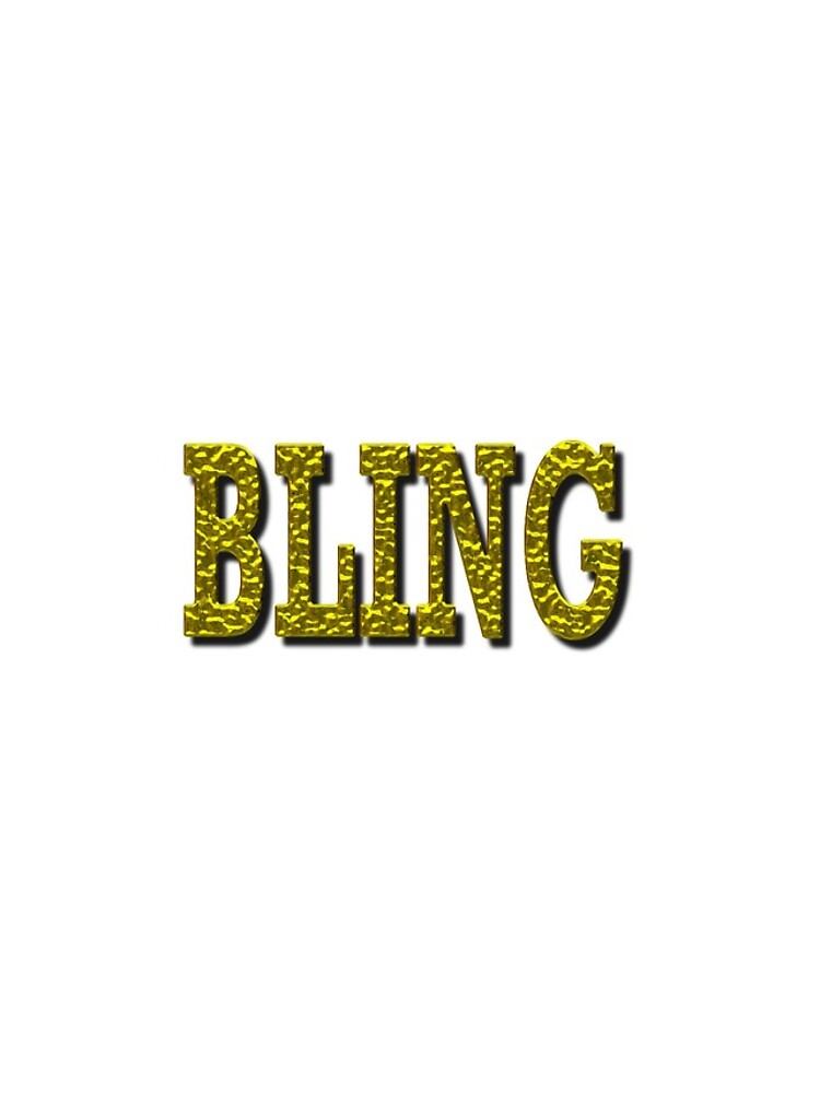 "Bling Word in Gold" iPhone Case for Sale by MarkUK97 | Redbubble