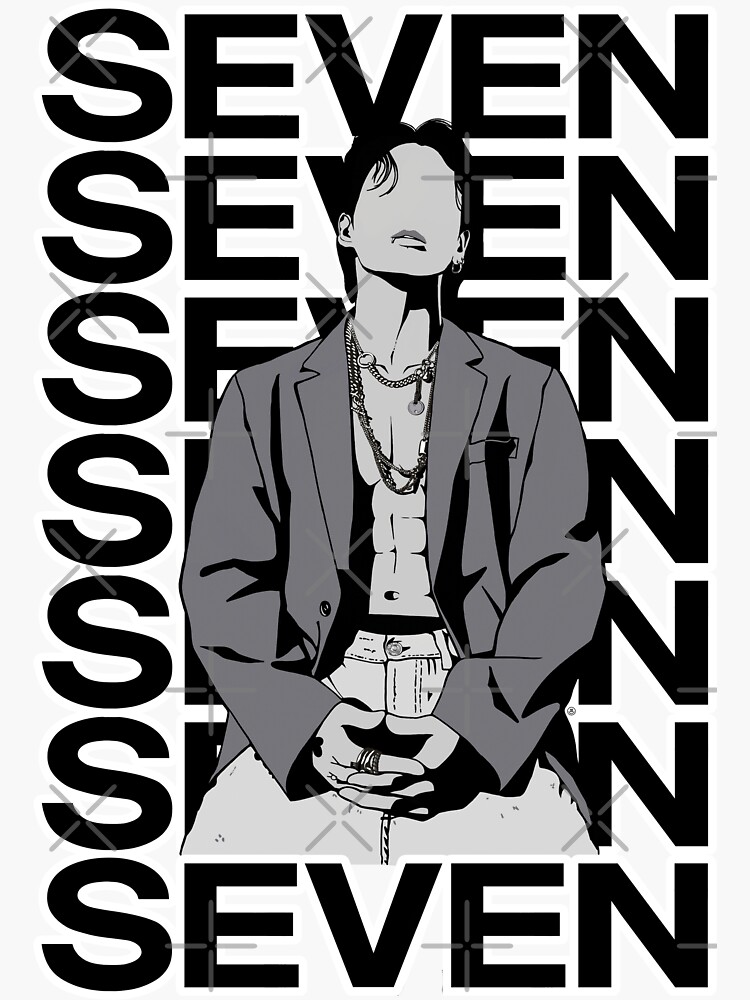 "Seven" Sticker for Sale by daphinteresting | Redbubble