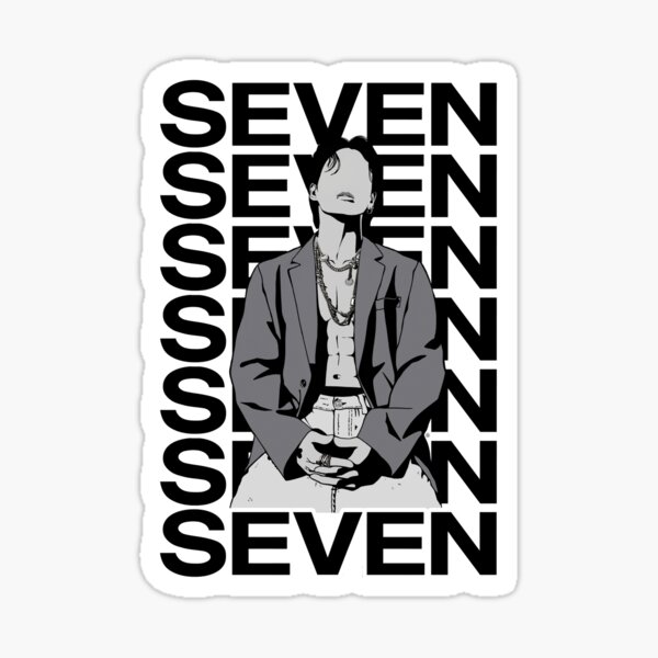 "Seven" Sticker for Sale by daphinteresting | Redbubble