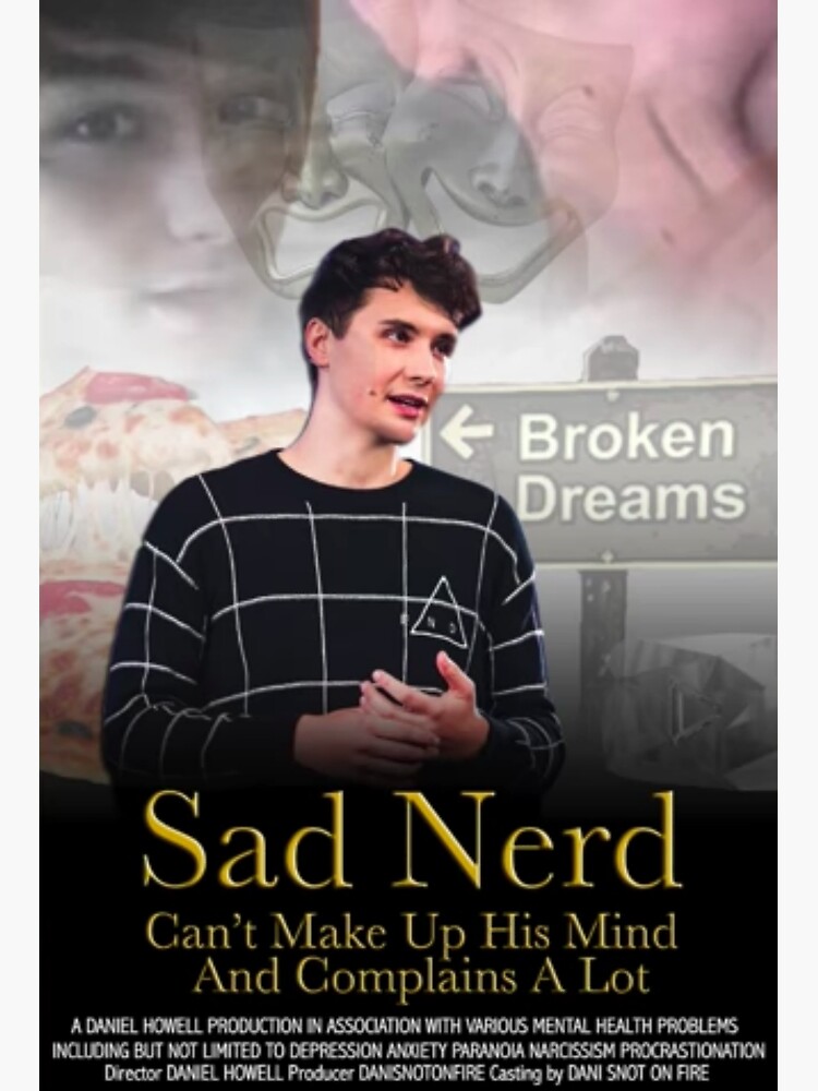 "Sad Nerd" Poster by cookiesphil | Redbubble