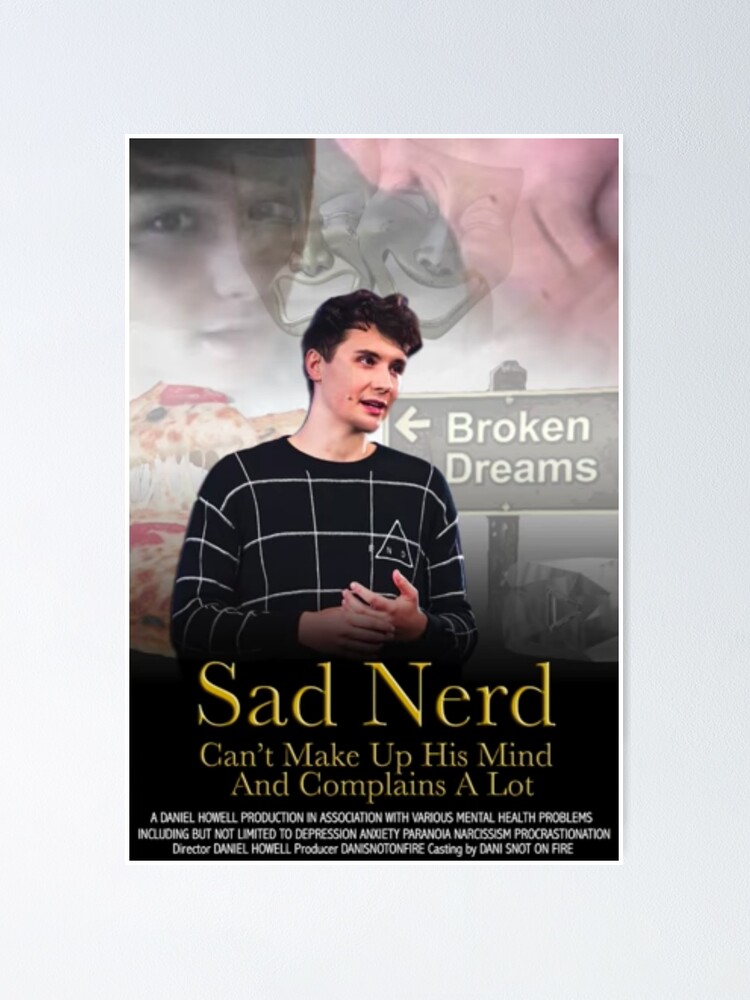 "Sad Nerd" Poster by cookiesphil | Redbubble