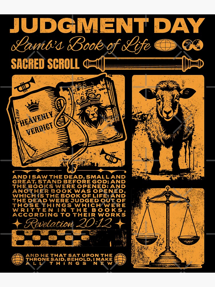 "Judgment Day | Revelation 20 12 | Jesus Is Lord" Sticker for Sale by ...