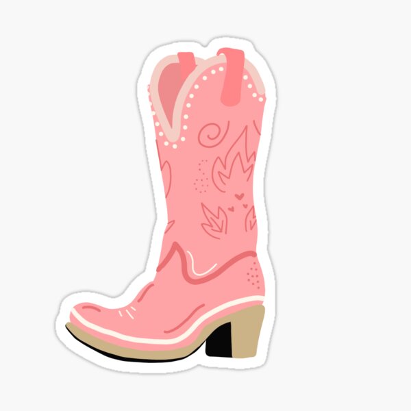 "Let's Go Girls Cowgirl Boot" Sticker for Sale by chayli ! | Redbubble