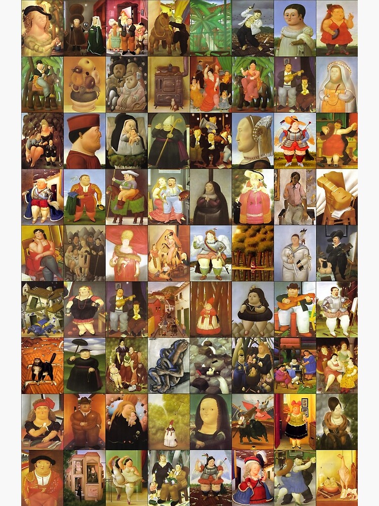 "Fernando Botero" Poster for Sale by Montage-Madness | Redbubble
