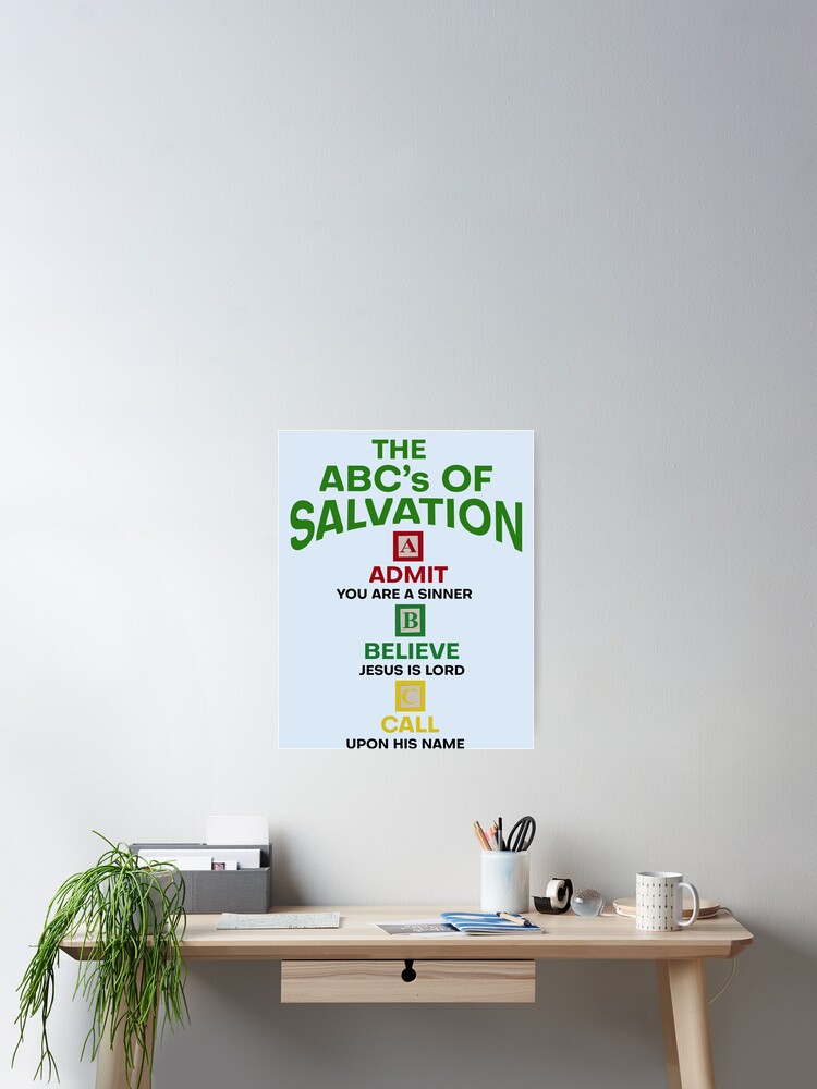 "The ABC's of Salvation" Poster for Sale by Trace1234 | Redbubble