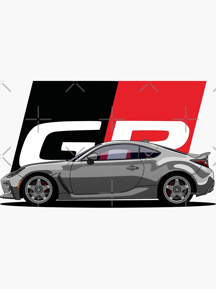 "Grey Toyota GR86" Sticker by samsgarage | Redbubble