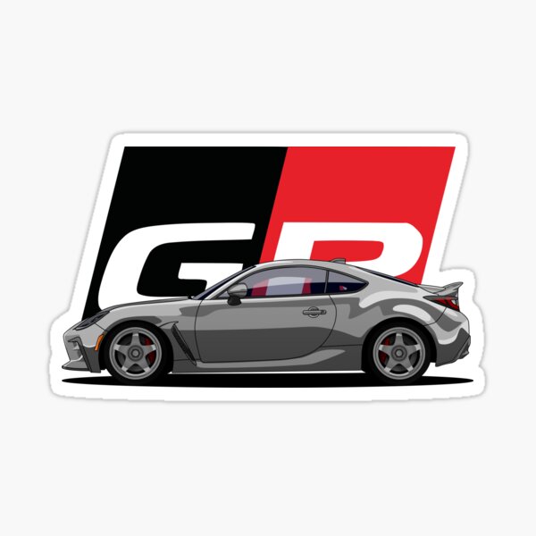 "Grey Toyota GR86" Sticker by samsgarage | Redbubble