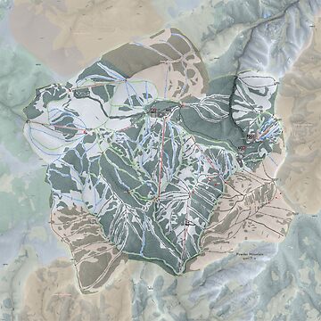 "Powder Mountain Resort Trail Map" Scarf for Sale by mapsynergy | Redbubble