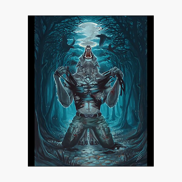 "Werewolf Ripping Meme wolf ripping shirt" Photographic Print for Sale ...