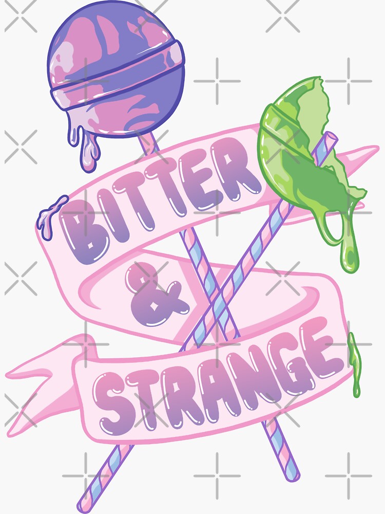 "Bitter And Strange" Sticker by MarmaladePeanut | Redbubble