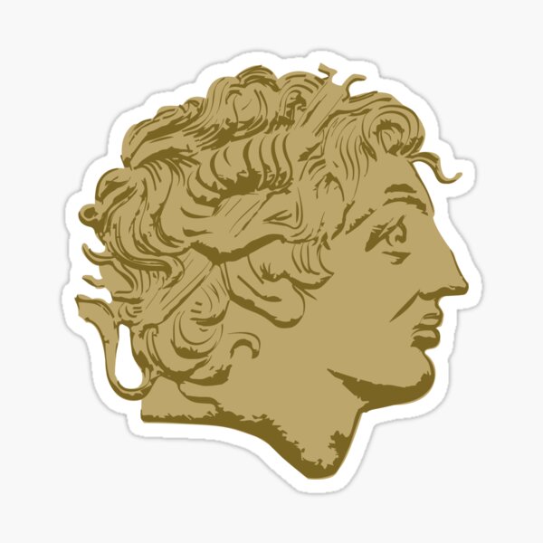 "Alexander the Great" Sticker for Sale by TraianusOptimus | Redbubble
