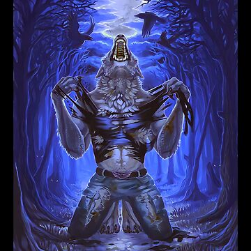"Werewolf Ripping Meme wolf ripping shirt" Sticker for Sale by ...