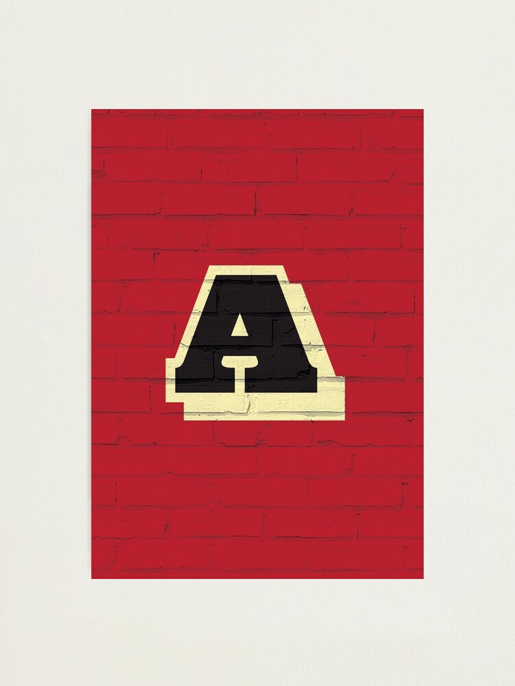 Lámina fotográfica «Letra A - tipografía de estilo de arte callejero ...
