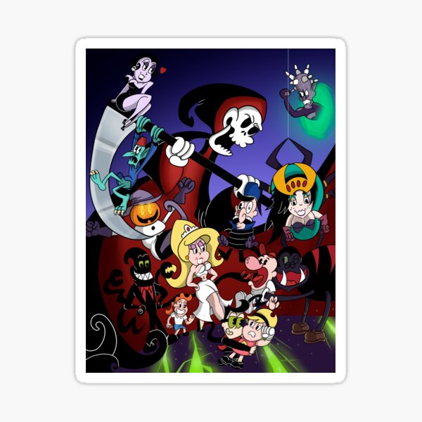 "Billy&Mandy" Sticker by AxlShop | Redbubble