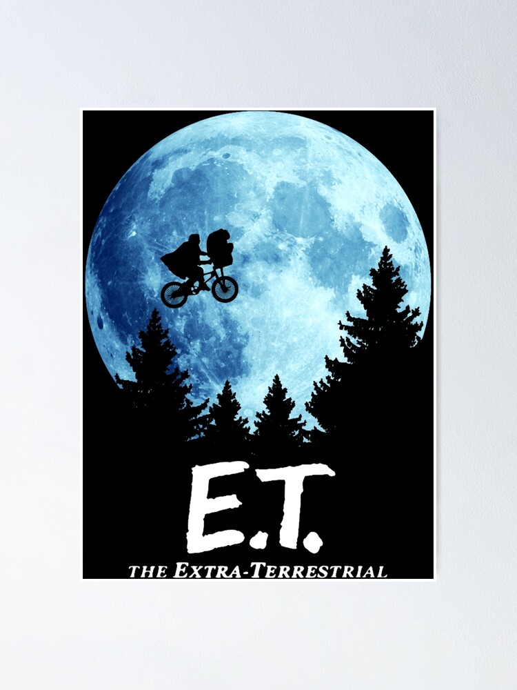 "ET The Extra terrestrial The Moon " Poster for Sale by MagnoliaLebsack ...